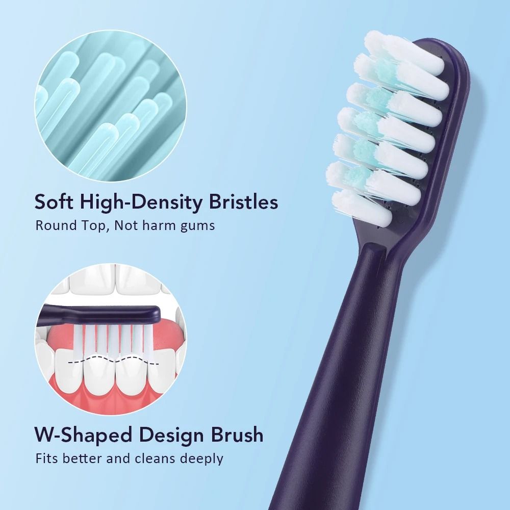 Ultrasonic Electric Toothbrush for Adults USB Rechargeable 5 Modes with ...