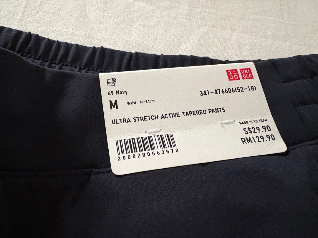 Uniqlo Ultra Stretch Active Tapered Pants, Men's Fashion, Bottoms ...