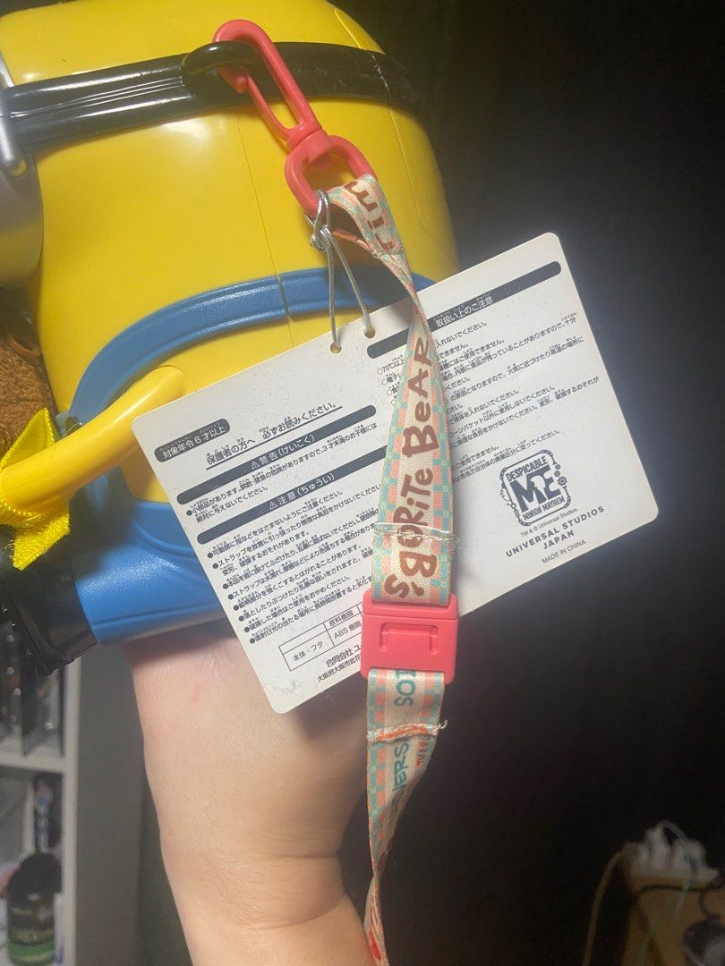 Universal Studios Japan Minion Bob Popcorn Bucket with Tim, Hobbies ...