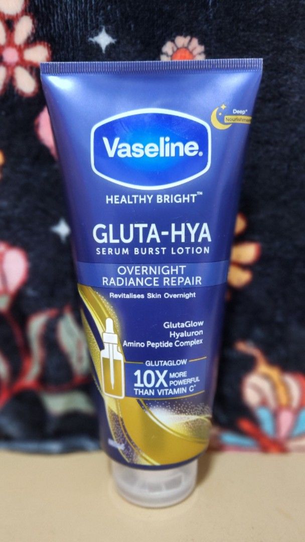 VASELINE Gluta-Hya Overnight Radiance Repair Lotion 330ml, Beauty ...