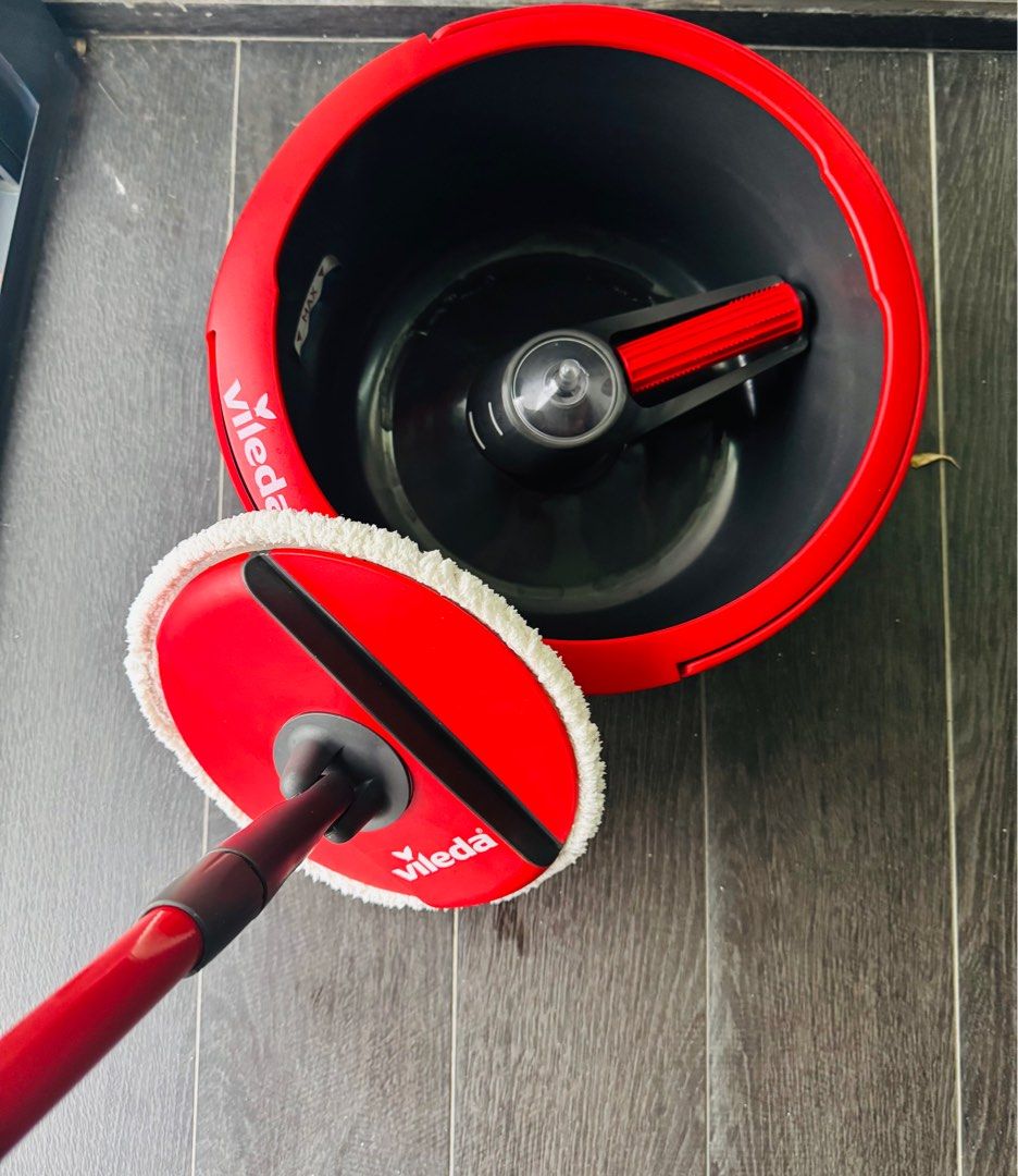 Vileda Spin & Clean Mop Set, Furniture & Home Living, Cleaning ...