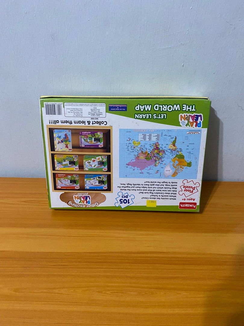 World Map Puzzle, Hobbies & Toys, Toys & Games on Carousell