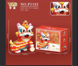 YKO Dancing Lion Building Blocks Set, Hobbies & Toys, Toys & Games on ...