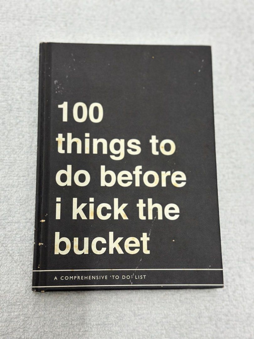 100 Things To Do Before I Kick The Bucket Notebook, Hobbies & Toys ...