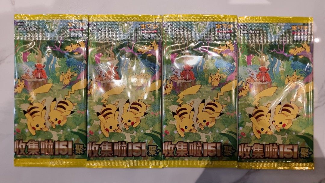151 Chinese Pokemon Card Packs - Sealed, Hobbies & Toys, Toys & Games ...