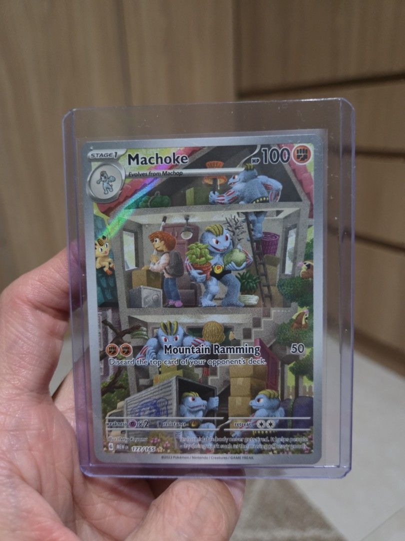 151 Machoke AR 177/165 English, Hobbies & Toys, Toys & Games on Carousell
