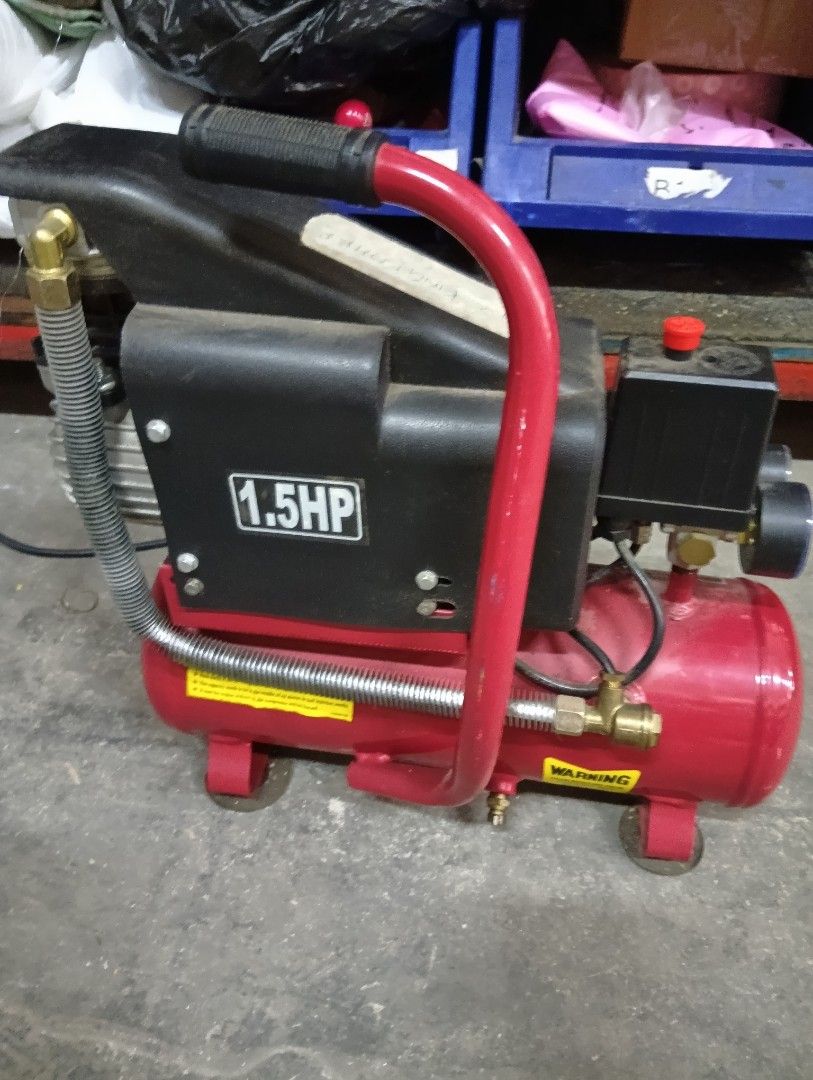 240V Electric 1.5HP Air Compressor - Red, Everything Else on Carousell