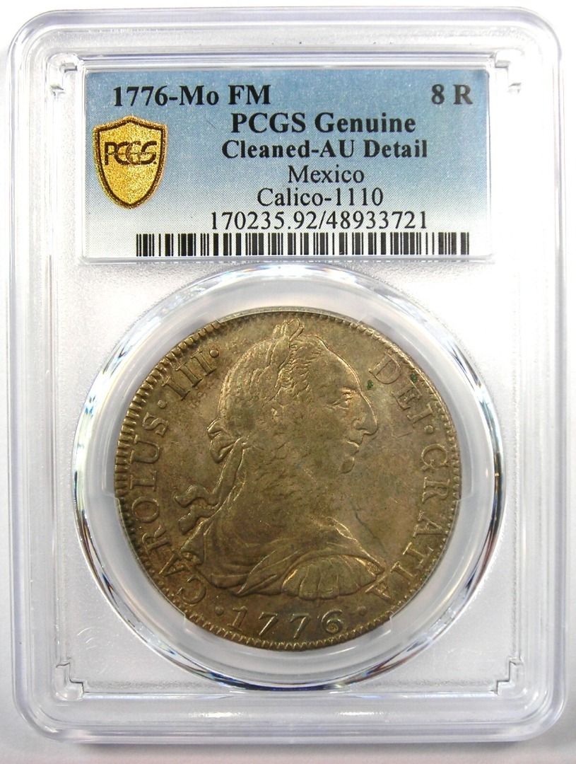 1776 Mexico Charles III 8 Reales Coin PCGS AU 8R, Hobbies & Toys ...