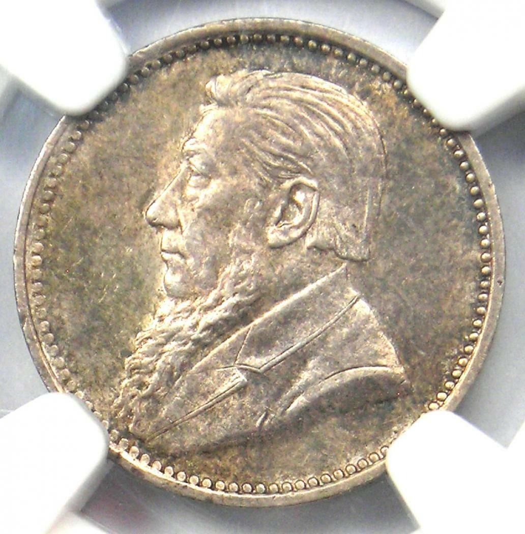 1897 3D South Africa Threepence NGC MS62 Rare Zar Coin, Hobbies & Toys ...