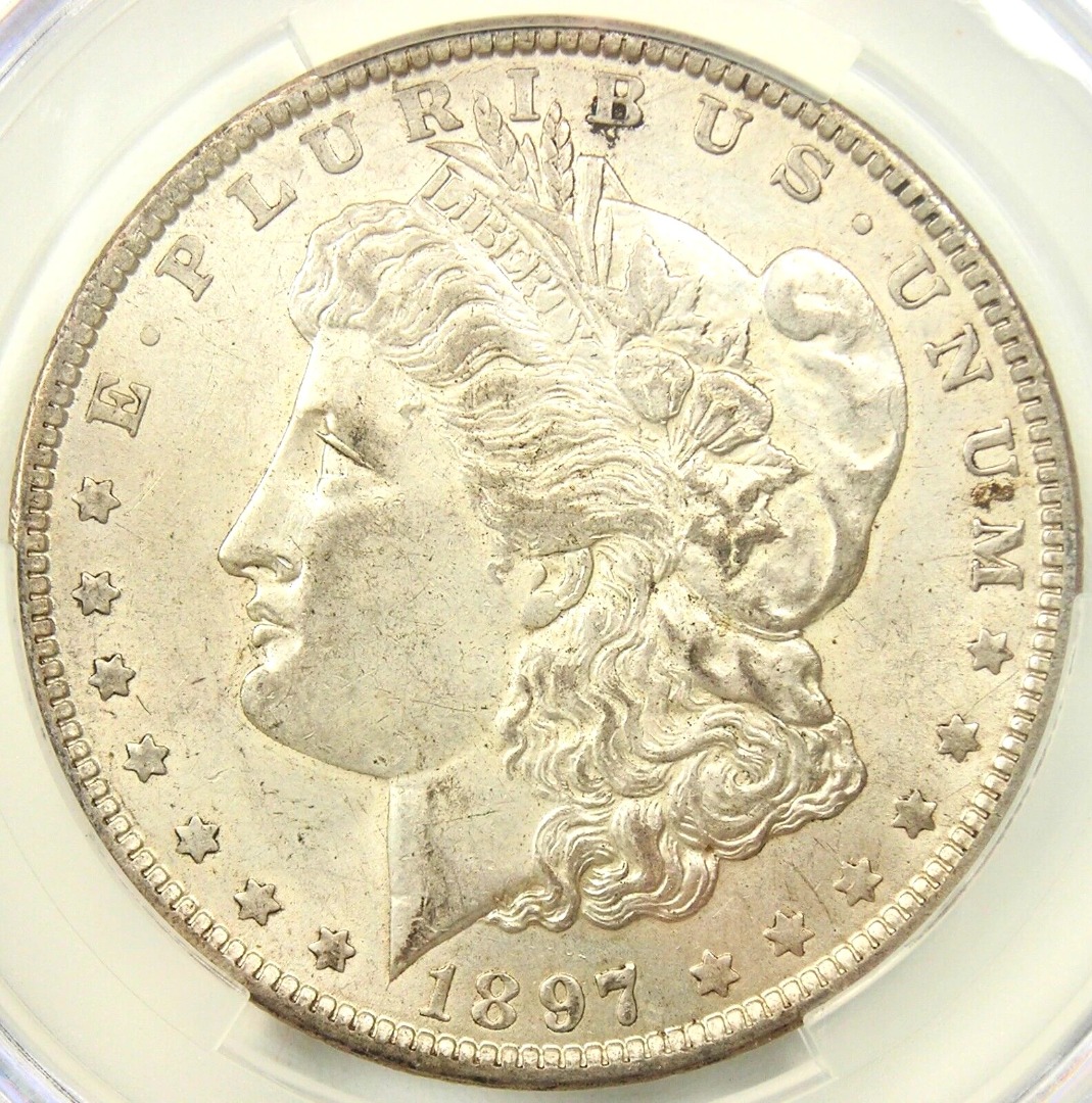 1897 O Morgan Silver Dollar $1 CACG AU55 CAC, Hobbies & Toys ...