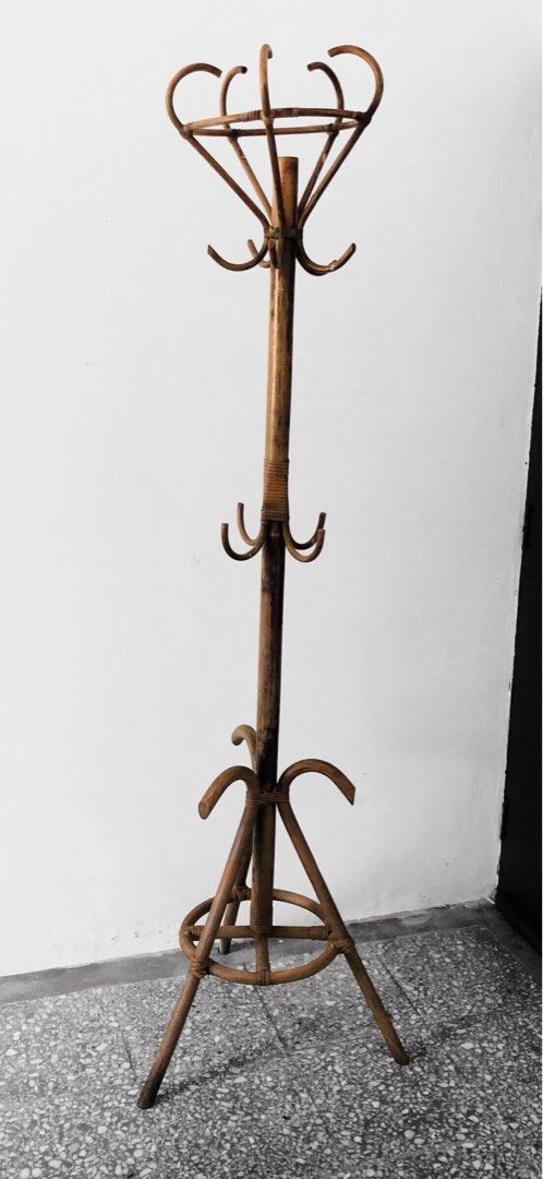 1960s Vintage Coat Hat Standing Rack, Hobbies & Toys, Collectibles ...