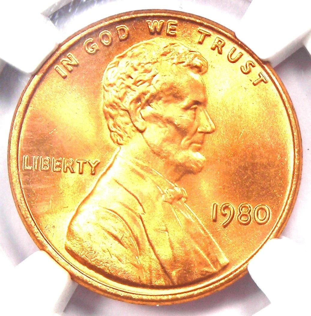 1980 Lincoln Memorial Cent Penny 1C MS68 NGC Certified, Hobbies & Toys ...