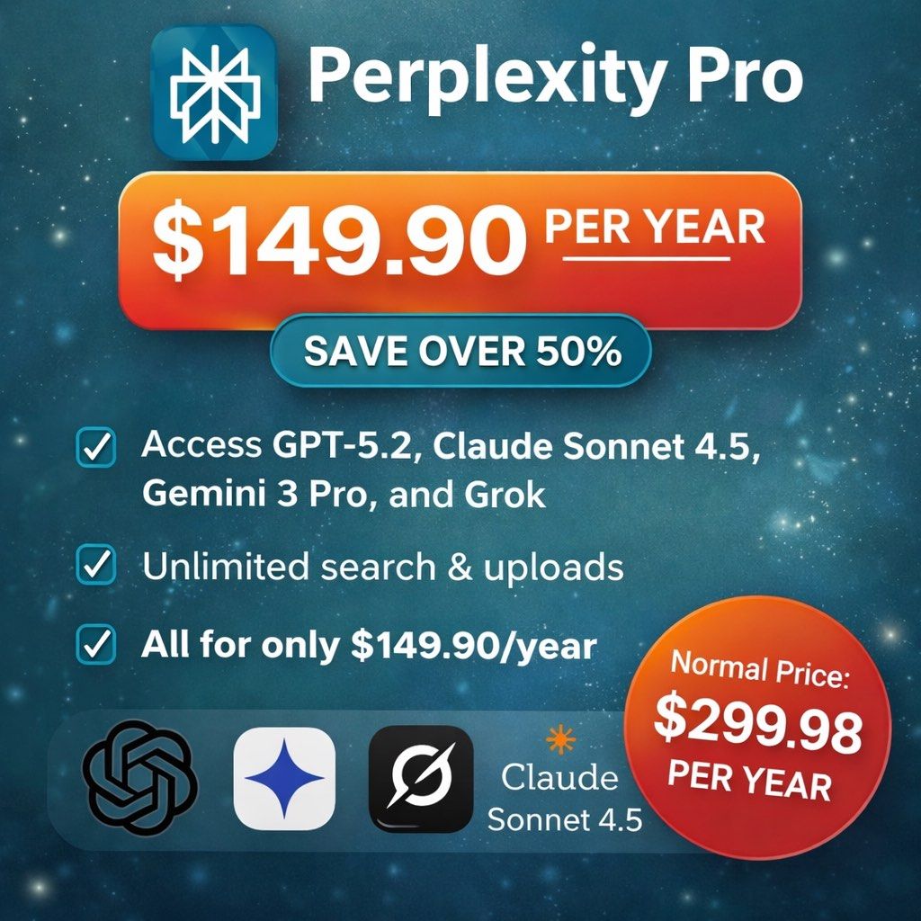 1 Year Perplexity Pro Subscription - Save Over 50%, Computers & Tech ...