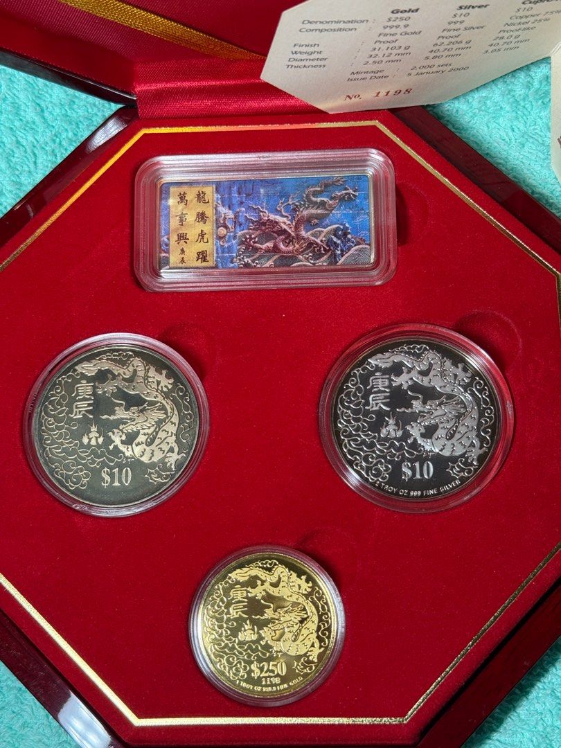 2000 Lunar Series Coin Set, Hobbies & Toys, Memorabilia & Collectibles ...