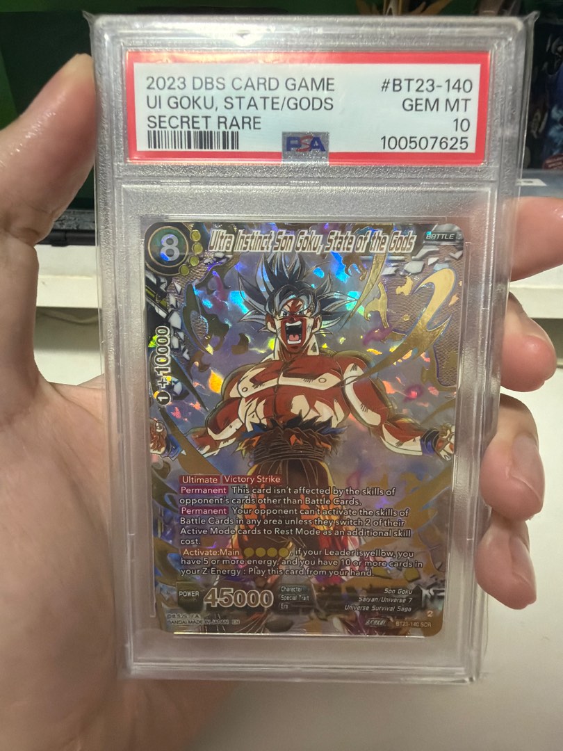 2023 DBS Card Game UI Goku State/Gods Secret Rare PSA 10, Hobbies ...
