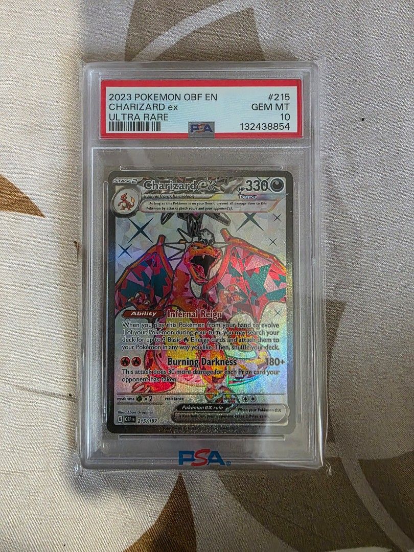 2023 Pokemon Charizard ex Ultra Rare PSA 10, Hobbies & Toys, Toys ...