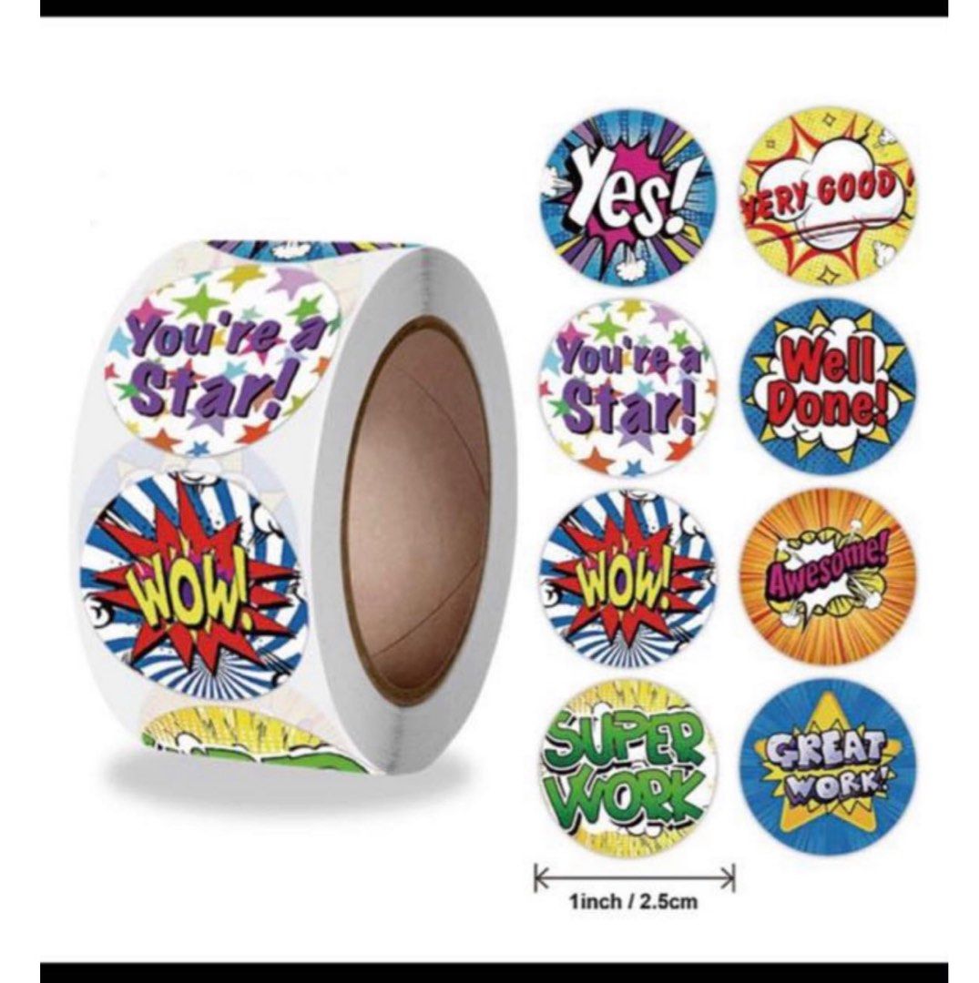 40 pcs Stickers Rewards Encouragement Positive Stickers Motivation ...