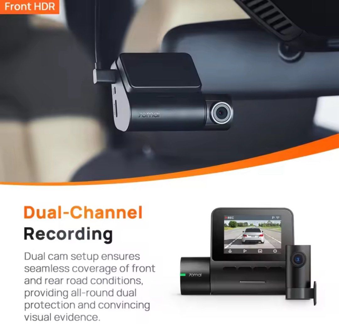 70mai Dash Cam A200 Car Camera 70mai A200 1080P Full HDR, Car ...