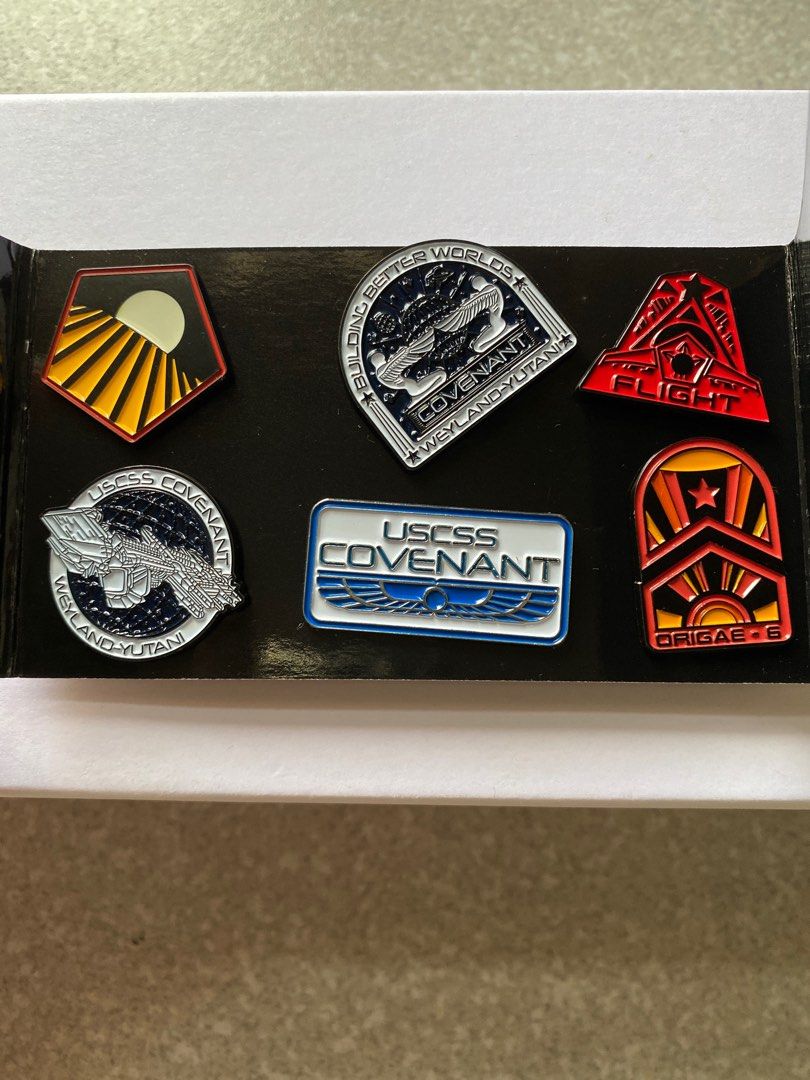 Alien: Covenant Pin Badges Set of 6, Hobbies & Toys, Memorabilia ...
