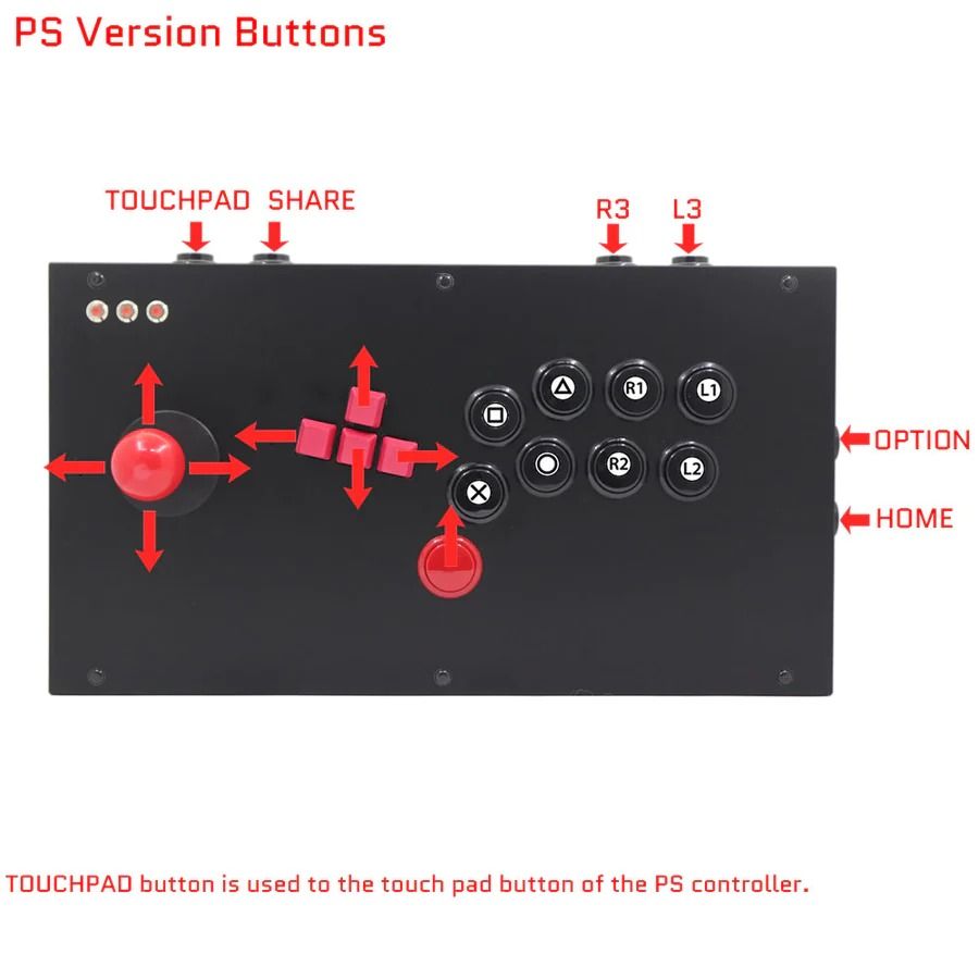 All Button Arcade Hitbox Console Video Game Hitbox Arcade Joystick ...
