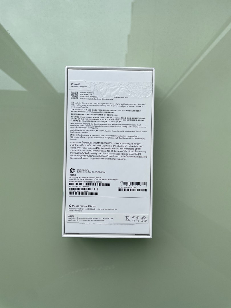 Apple iPhone 16 - Ultramarine - 128GB, Mobile Phones & Gadgets, Mobile ...