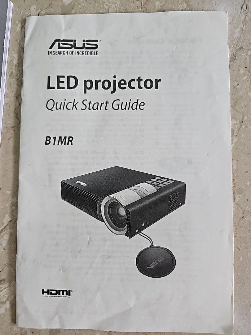 ASUS B1MR LED Projector - Like New, TV & Home Appliances, TV ...
