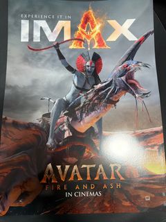 Avatar: Fire and Ash Movie Poster, Hobbies & Toys, Memorabilia ...