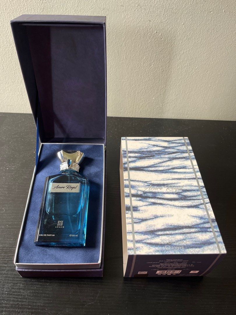 Azure Royal 100ml Ahmed Al Maghribi, Beauty & Personal Care, Fragrance ...