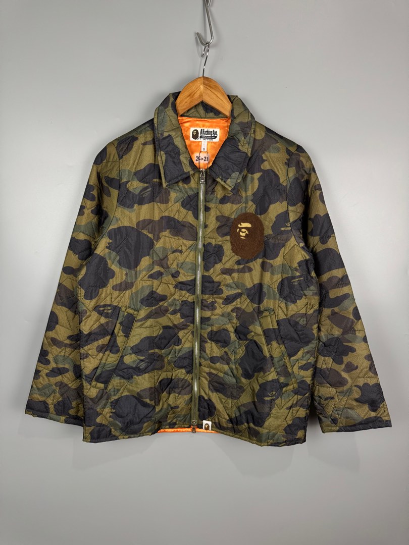 BAPE - QUILTED BAPE STA SOUVENIR 1ST CAMO JACKET, Men's Fashion, Coats ...