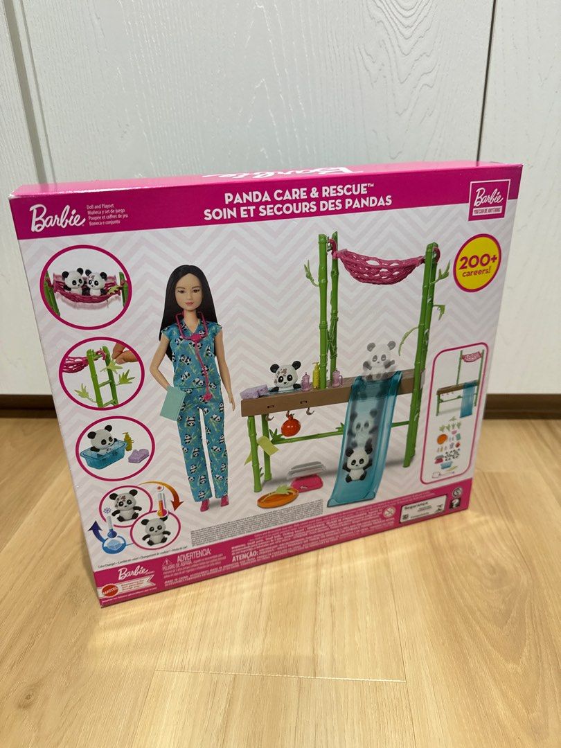 Barbie with panda 🐼, Hobbies & Toys, Toys & Games on Carousell