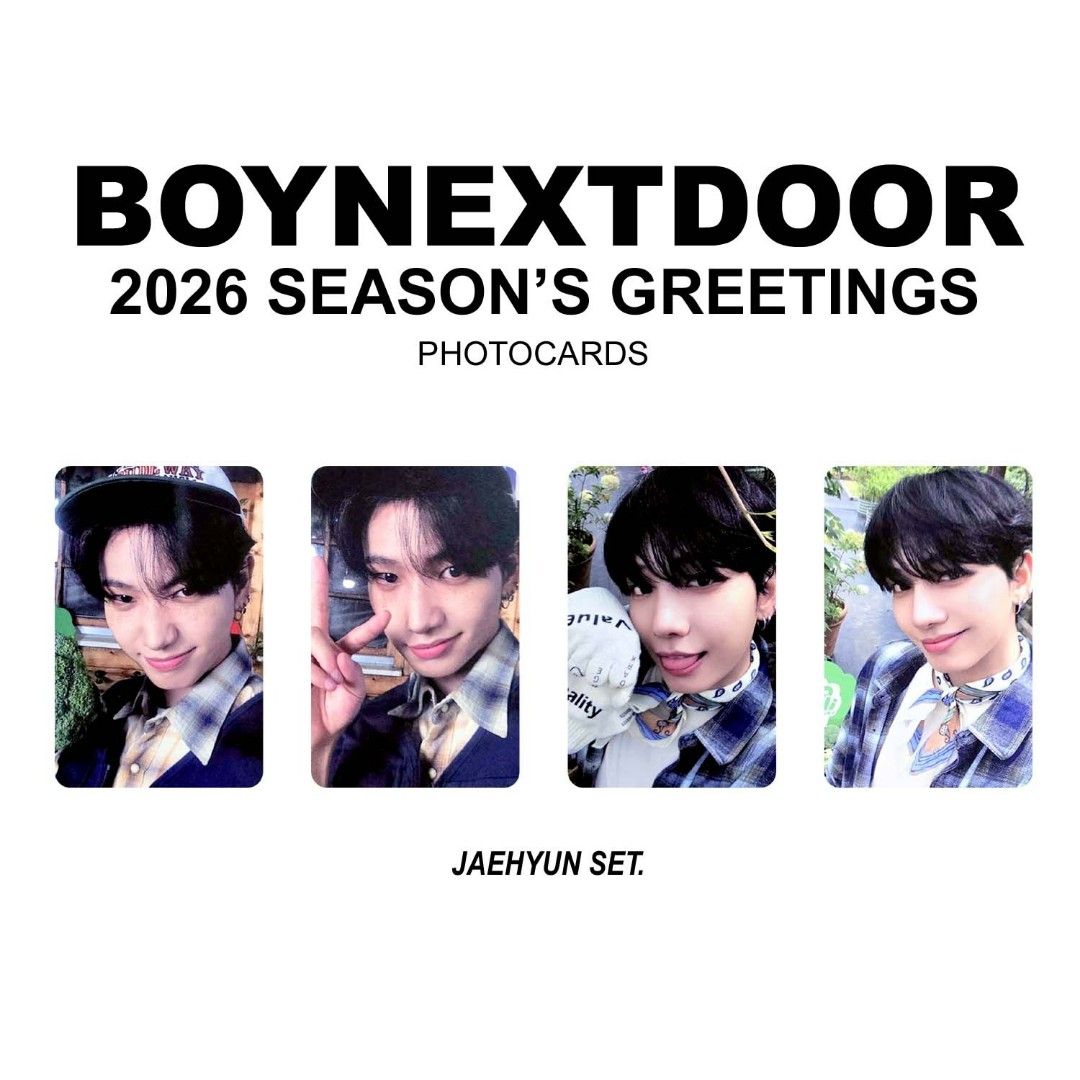 Boynextdoor 2026 Season's Greetings Photocard Jaehyun Set 📌READ THE ...