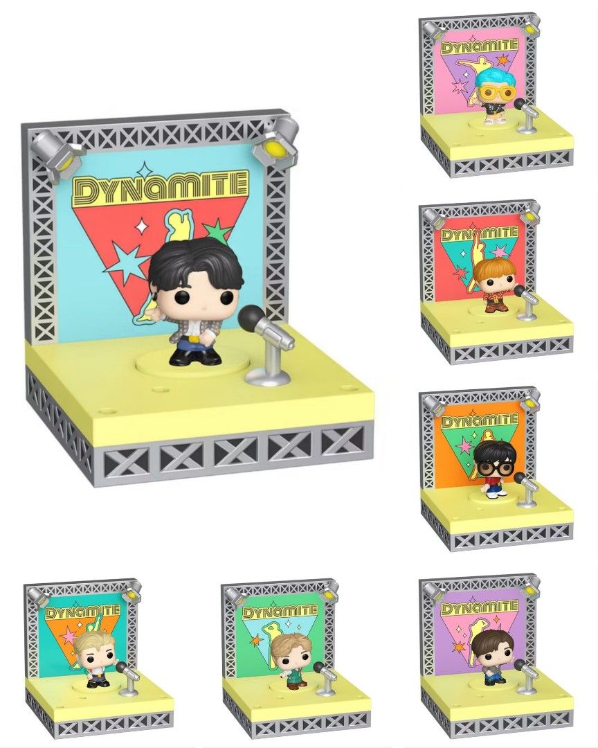 BTS FUNKO BITTY POP DYNAMITE STAGE 🔸 RM 🔸 Jin 🔸 Suga 🔸 J-Hope 🔸 Jimin 🔸 ...