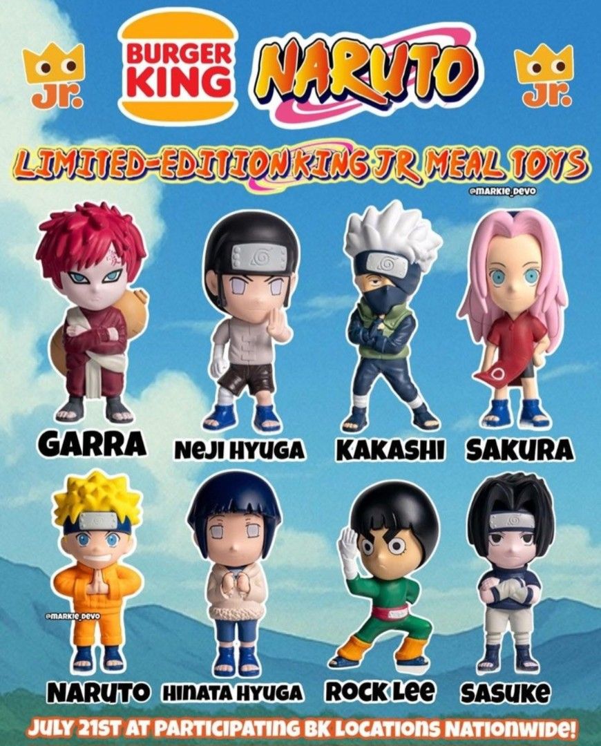 Burger King Naruto Limited Edition Meal Toys, Hobbies & Toys, Toys ...