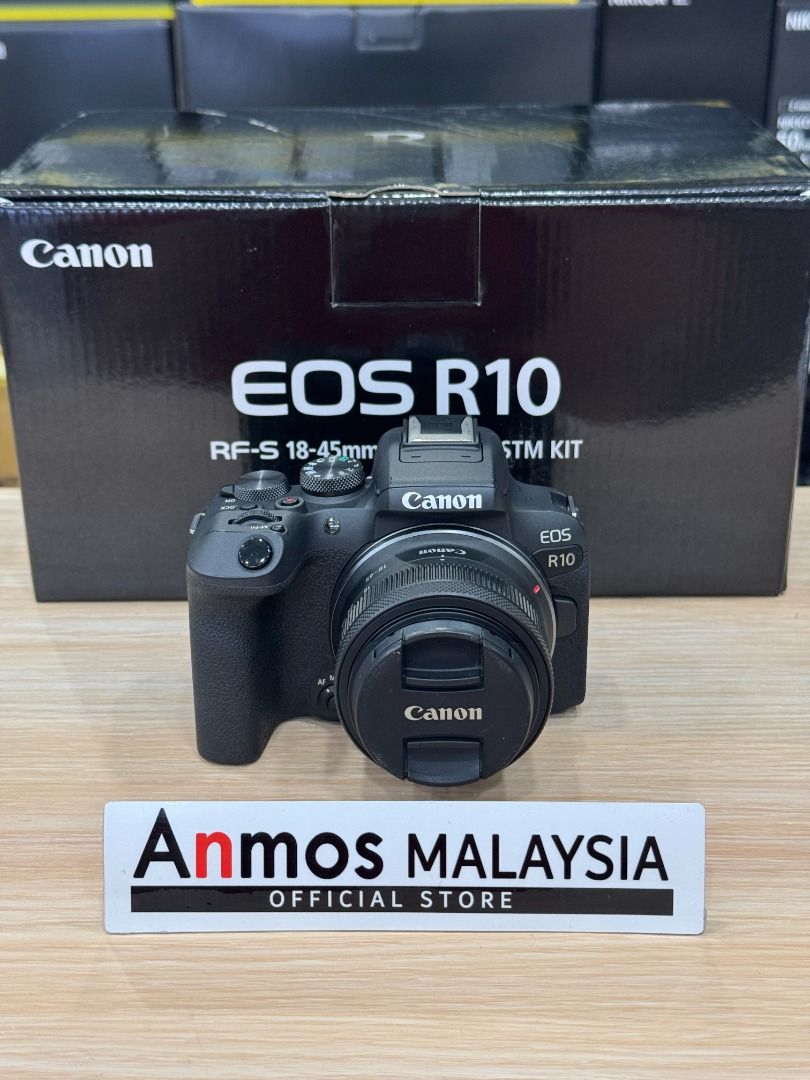 CANON EOS R10 WITH RF-S 18-45MM F3.5-6.3 IS STM KIT LENS ONLY (SC 4K ...