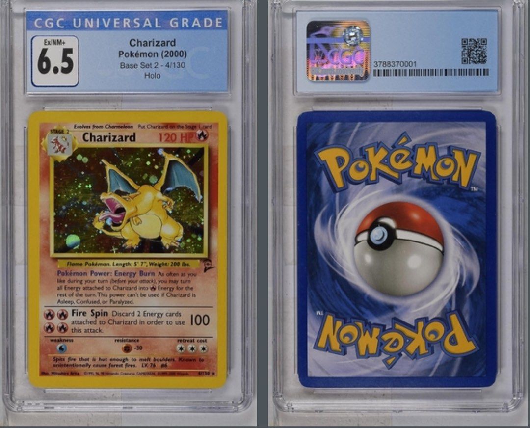 Charizard Pokemon Card (2000) Base Set 2 - 4/130 Holo, Hobbies & Toys ...