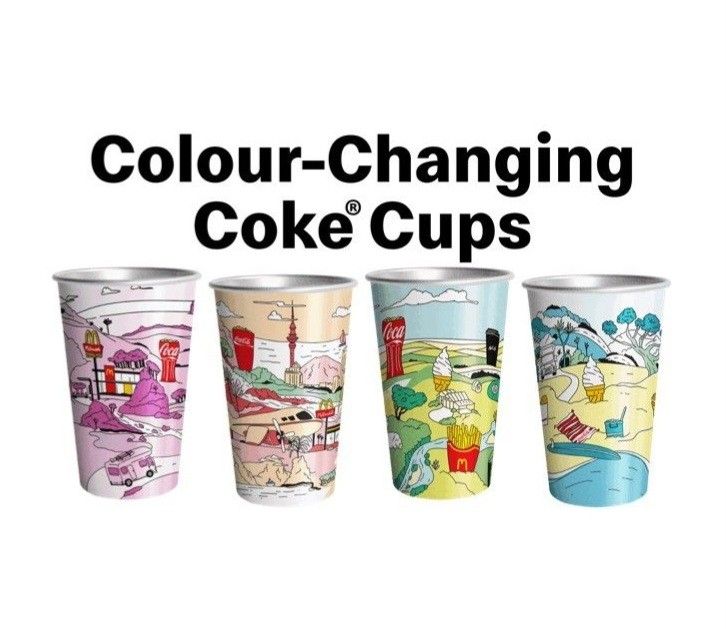 Coca-Cola Colour-Changing Cups - New Zealand Edition Set, Furniture ...