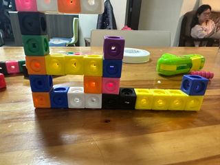 Colorful Wooden Building Blocks Set, Hobbies & Toys, Toys & Games on ...