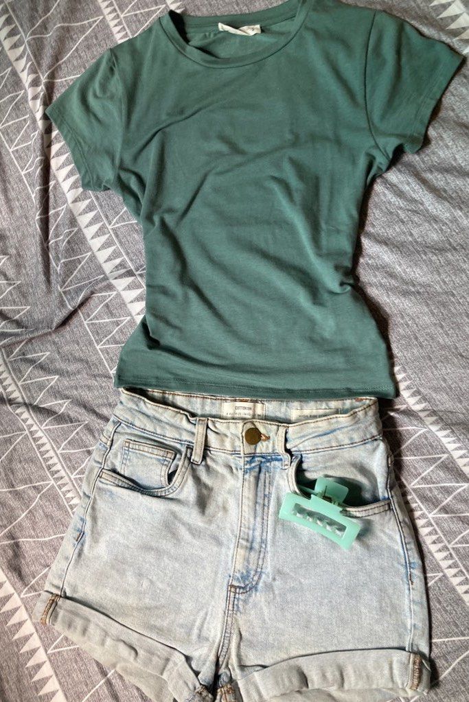 Cotton On High Rise Denim Shorts (freebies include 😝), Women's Fashion ...