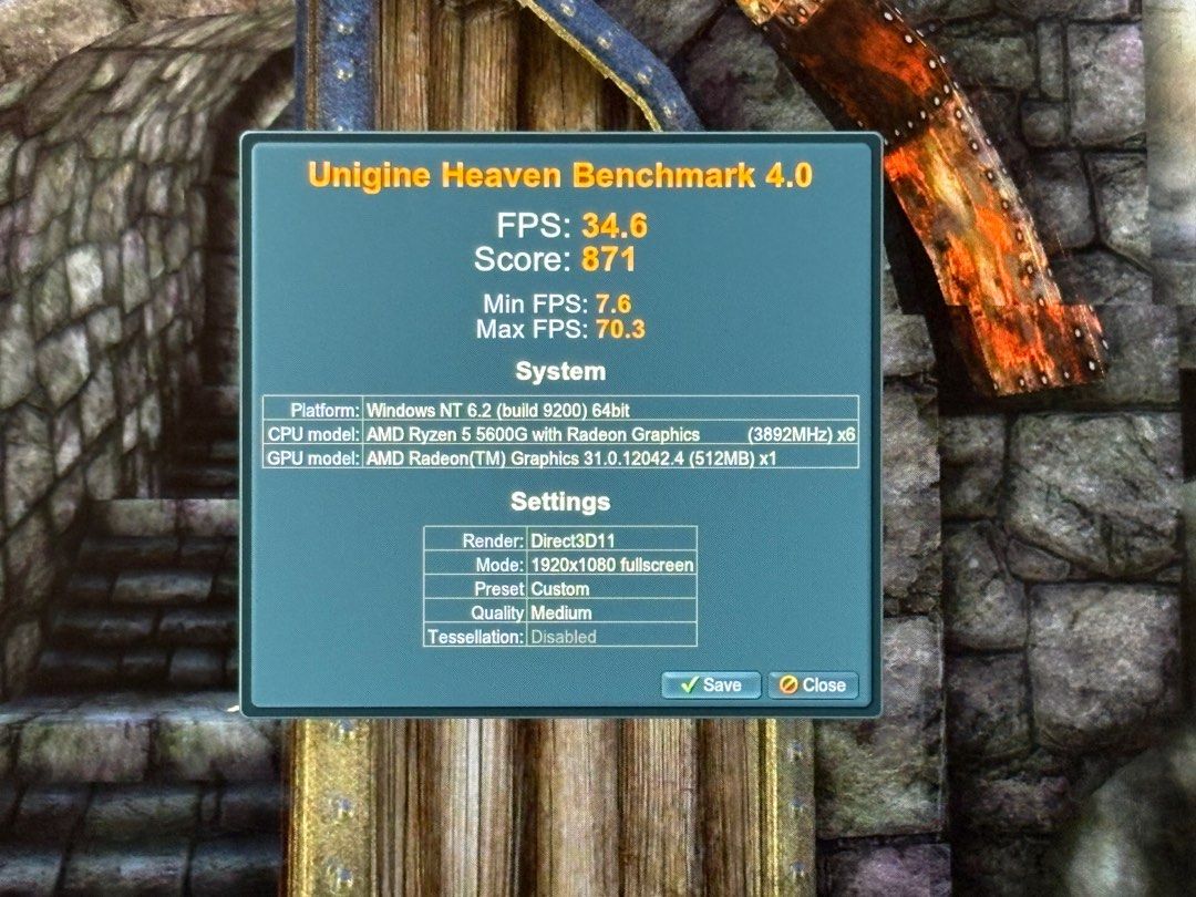 Custom Gaming Desktop Computer PC CPU Processor RYZEN 5 5600G Ram 16GB ...