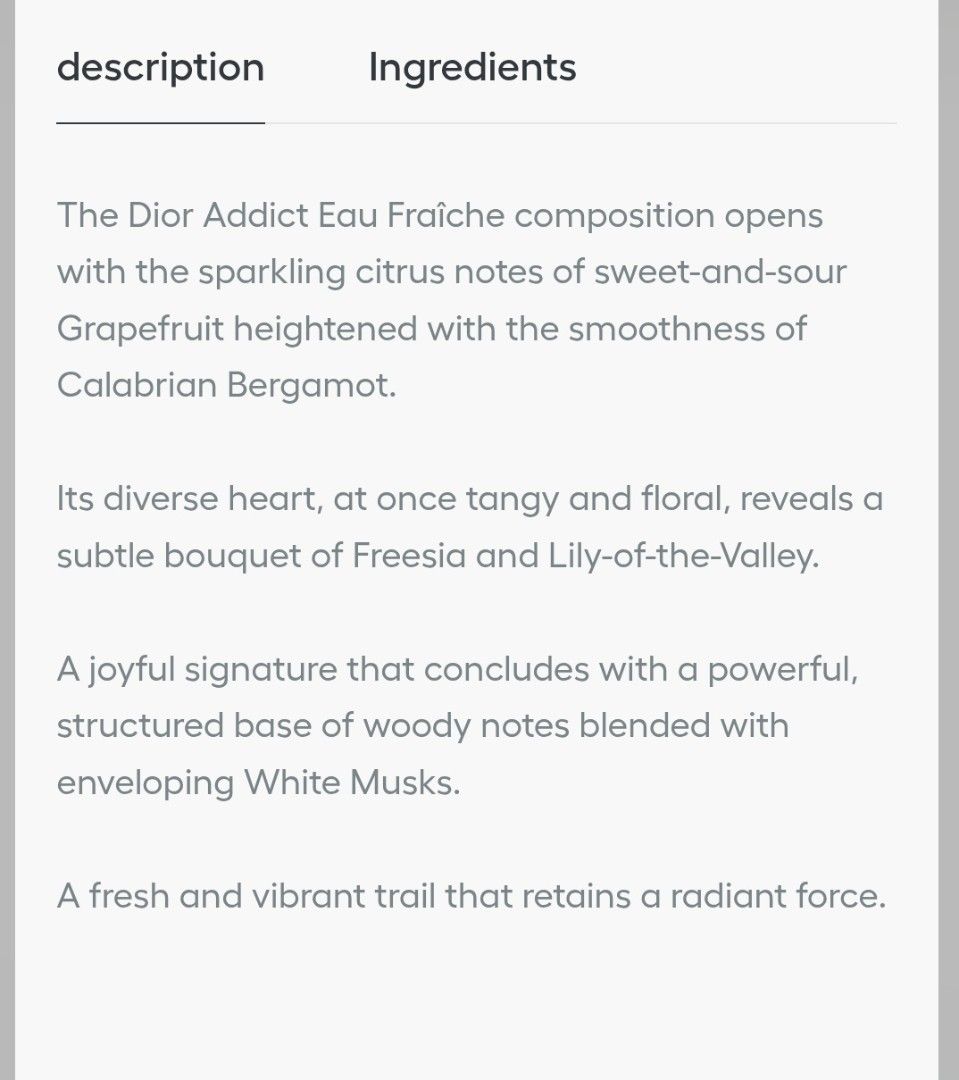 Dior Addict Eau Fraiche Perfume, Beauty & Personal Care, Fragrance ...