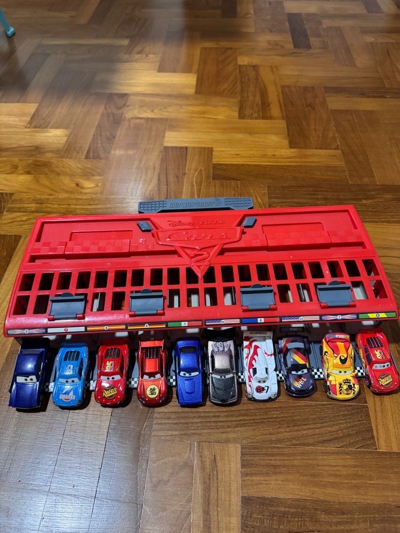 Disney Pixar Cars Race Track Set with Cars, Hobbies & Toys, Toys ...