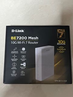 D-Link BE7200 Mesh 10G Wi-Fi 7 Router, Computers & Tech, Parts ...