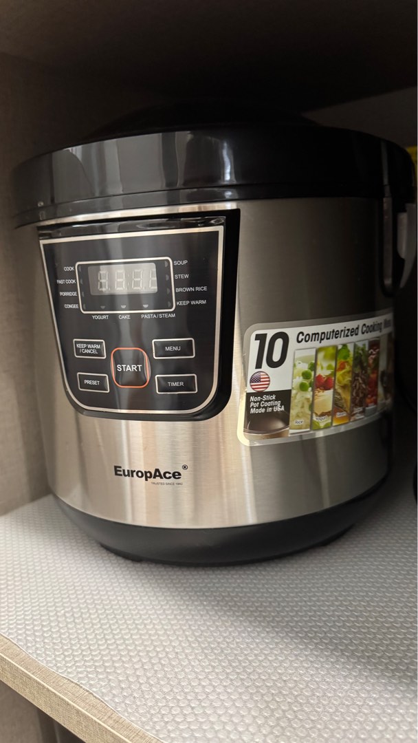 EuropAce Rice Cooker, TV & Home Appliances, Kitchen Appliances, Cookers ...