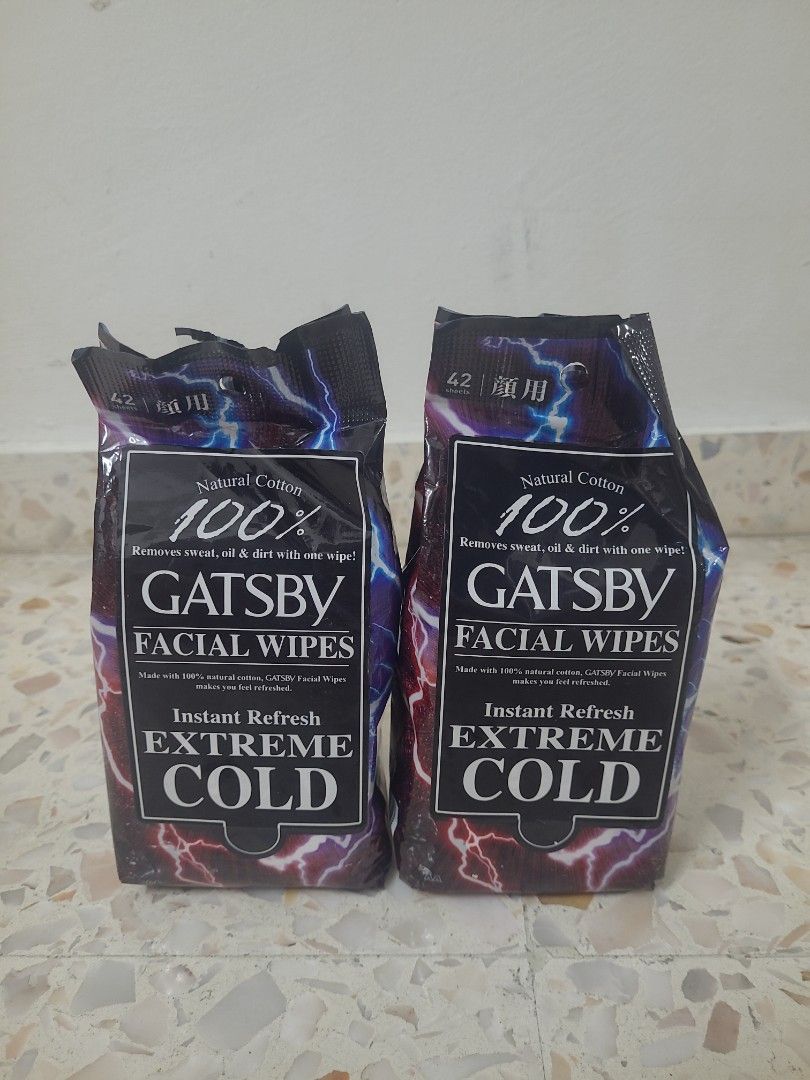 Gatsby Facial Wipes - Extreme Cold, Beauty & Personal Care, Face, Face ...