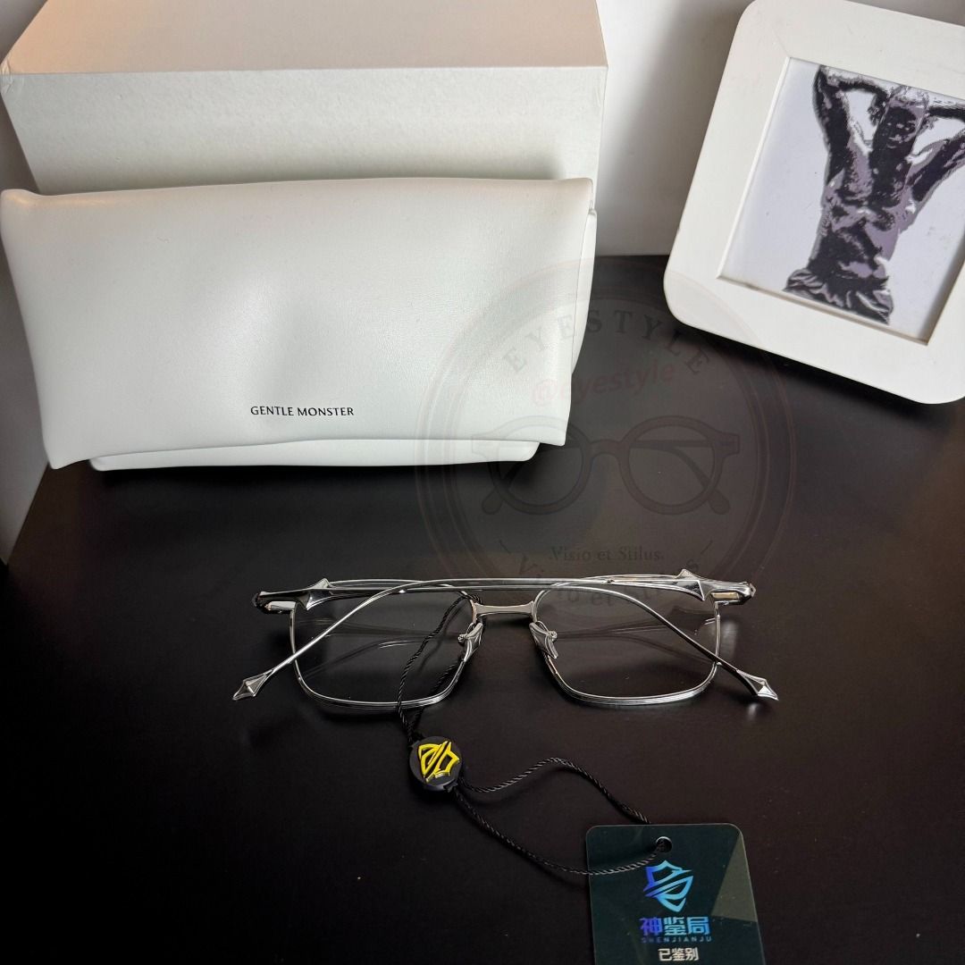 GENTLE MONSTER VANTA titanium frame eyeglasses, non-prescription lenses ...