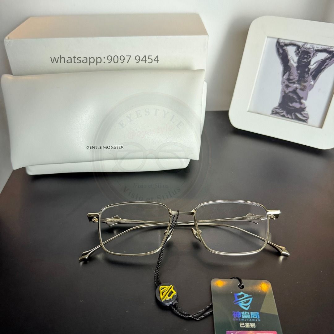 GENTLE MONSTER VANTA titanium frame eyeglasses, non-prescription lenses ...