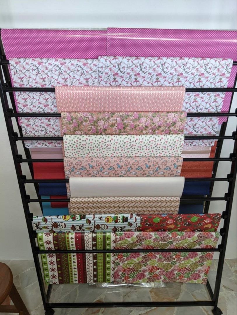 Gift Wrap Organizer Rack with Wheels, Furniture & Home Living, Home ...