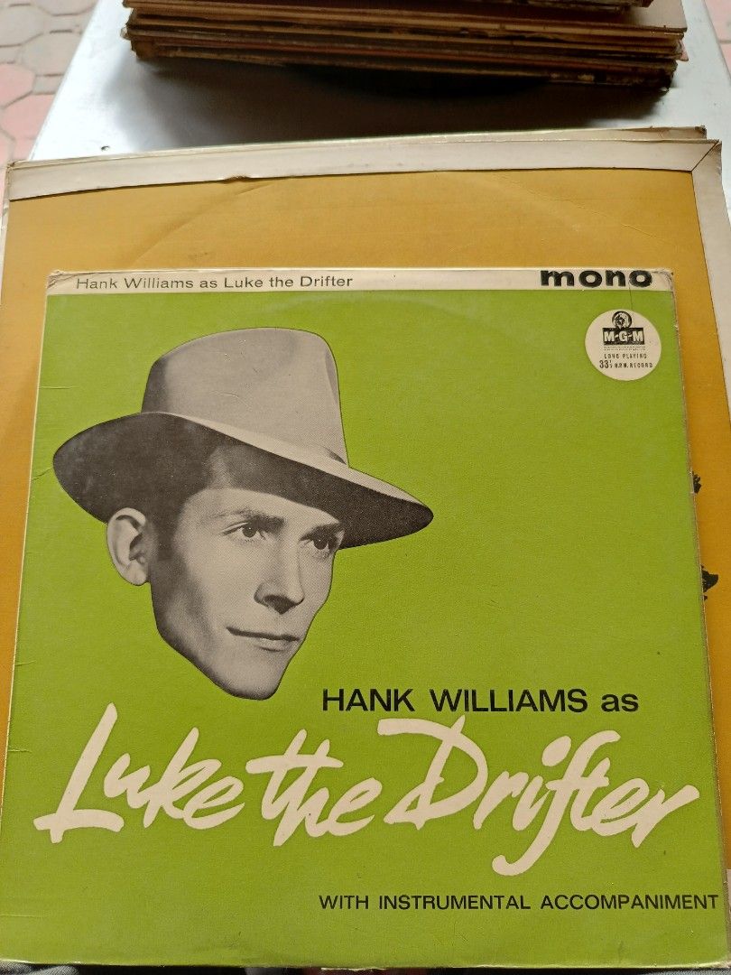 Hank Williams as Luke the Drifter Vinyl Record, Hobbies & Toys, Music ...