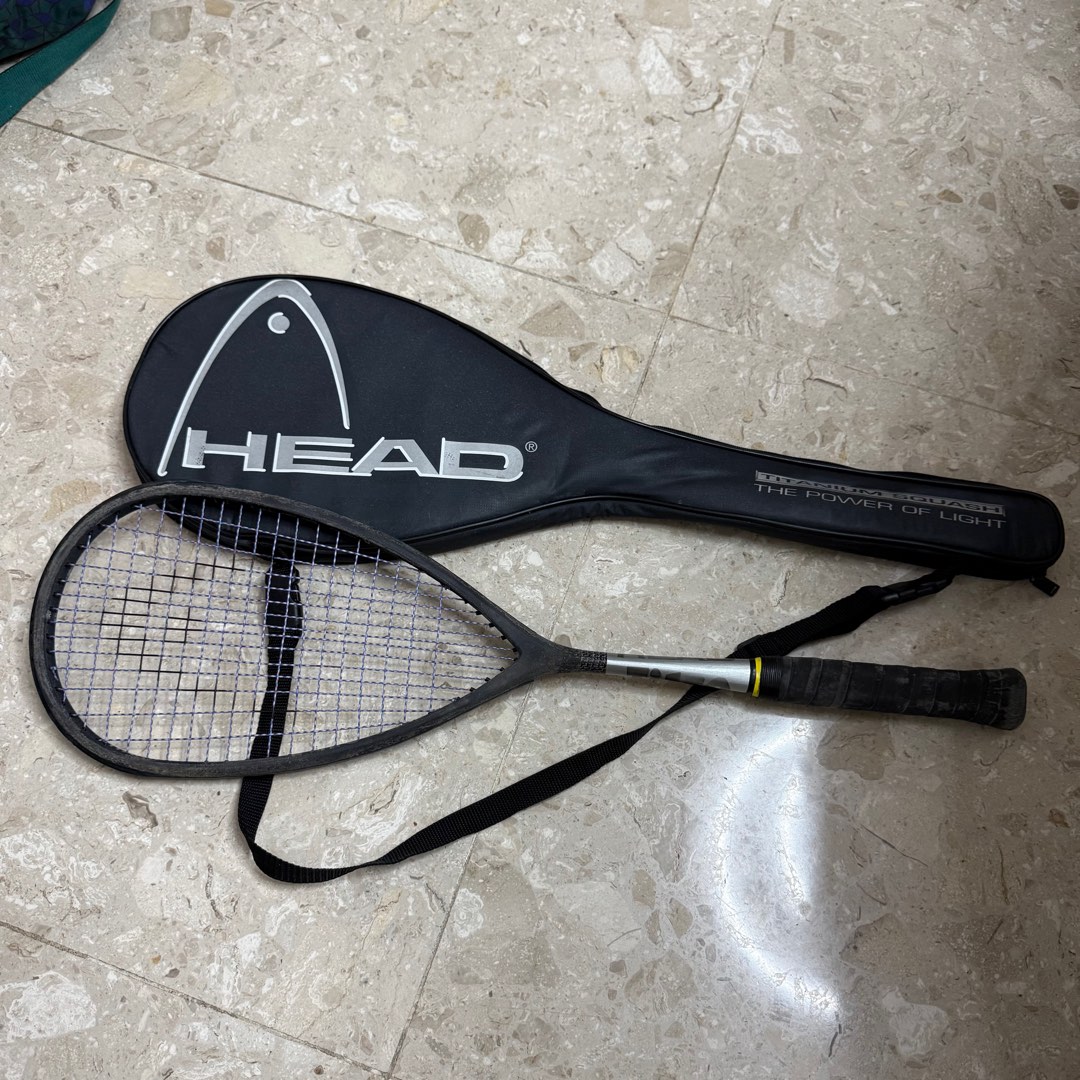 Head Ti.S5 Squash Racket with Cover, Sports Equipment, Sports & Games ...