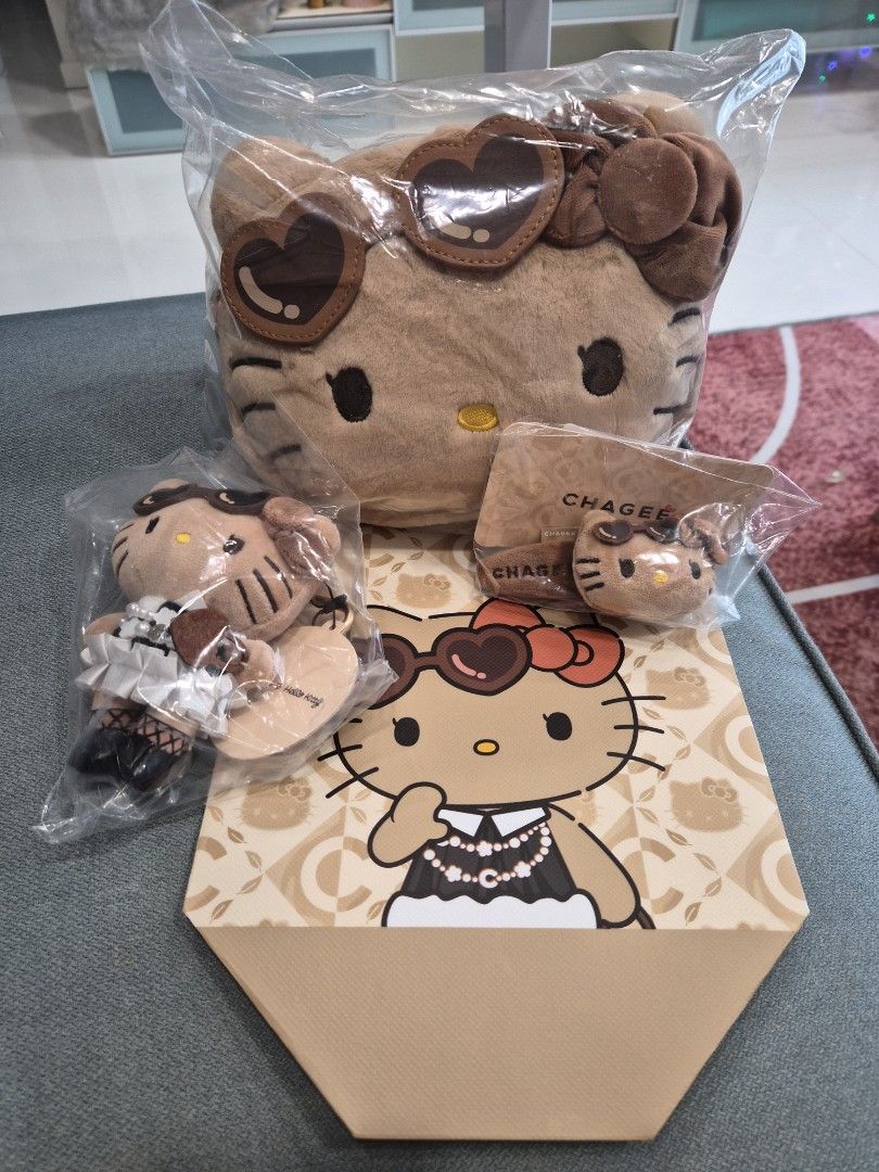 Hello Kitty Chagee Plushie Set, Hobbies & Toys, Toys & Games on Carousell
